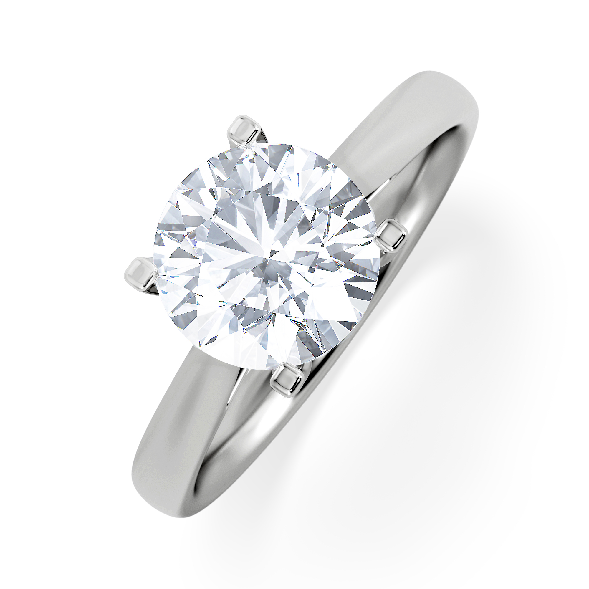 2 Carat Diamond Engagement Ring Grace Lab F VS1 IGI Certified Platinum