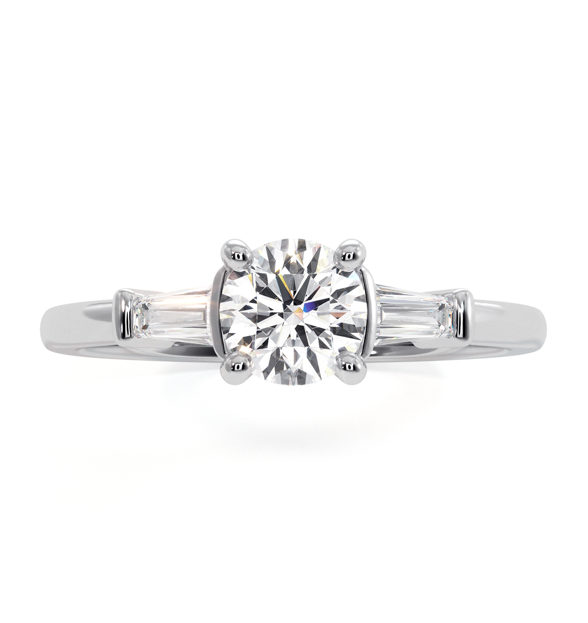 Isadora Diamond Engagement Ring 18KW 0.65ct H/SI